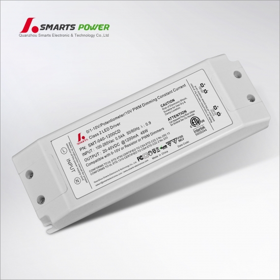 1200mA 48W 0-10V/PWM dimmable Constant Current LED driver,constant ...